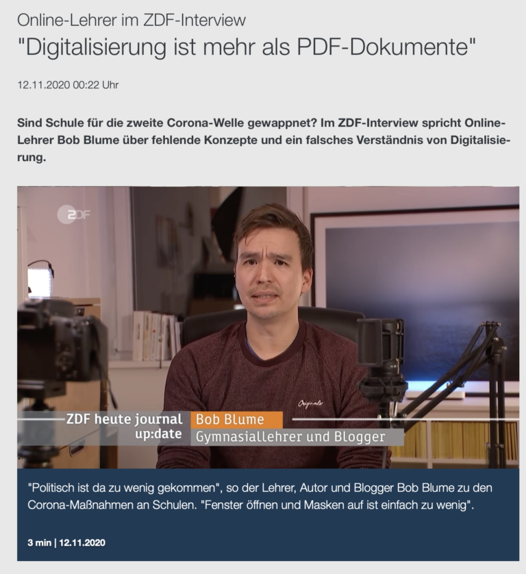 Bob Blume | Unterricht digital